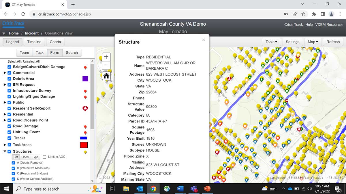 Crisis Track | Damage Assessment Software | Juvare